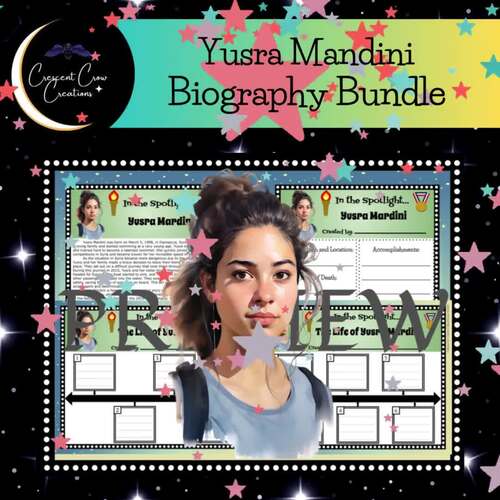 Sports Athlete and Olympian Yusra Mardini Biography Bundle | TPT
