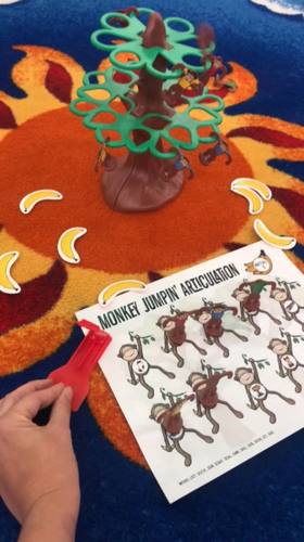 Monkey Jumpin' or Barrel of Monkeys Articulation: Speech Therapy Game ...