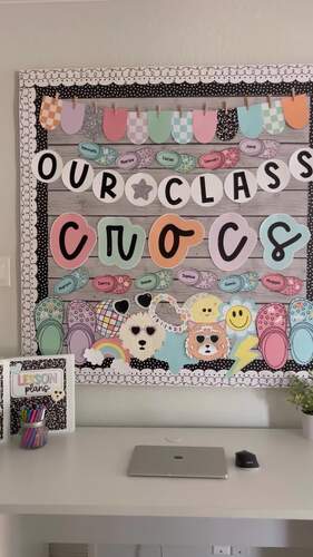 Crocs Bulletin Board or Door Decor Kit - Welcome Back to School ...