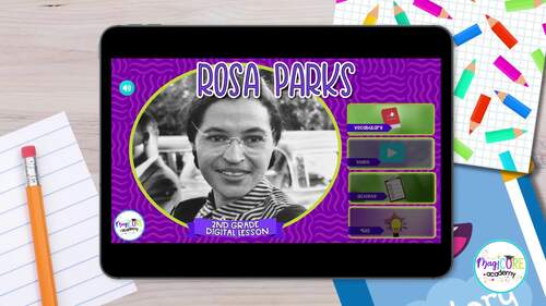 Rosa Parks Digital Biography Black History Activity Video Lesson ...