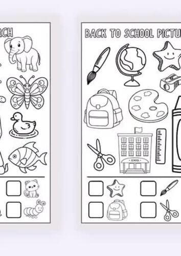 No Prep Picture Search Worksheets: Fun Visual Activities for PreK ...