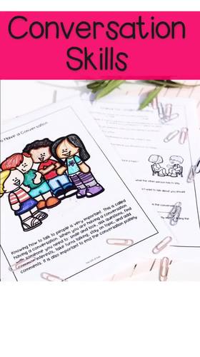 Social Skills Worksheets Activities for Special Education Group | TPT