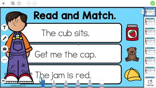 Easy Reading Comprehension Digital Activity for Google Slides™ and Seesaw™