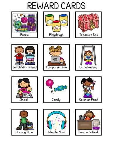 Positive Behavior Token and Reward Cards | Class Reward Cards | ABA ...