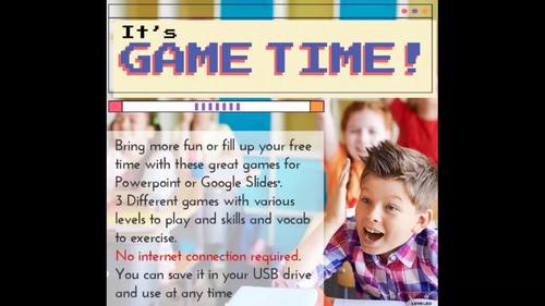 Brain Workout Games (PPT / Google) by Leveled Up Teacher | TPT