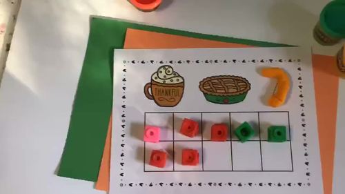 Thanksgiving Counting Mats | Ten Frames | Math Center | Kindergarten