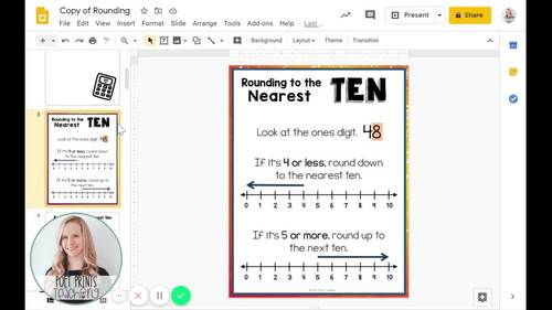 Rounding to Tens and Hundreds, Distance Learning, Google Classroom