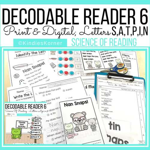 Science of Reading SoR Aligned Decodable Readers 6 Print & Digital