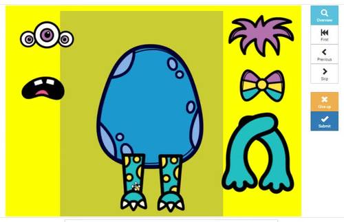 CVI Build a Monster Boom Cards Freebie by One Of A Kind Kids | TPT
