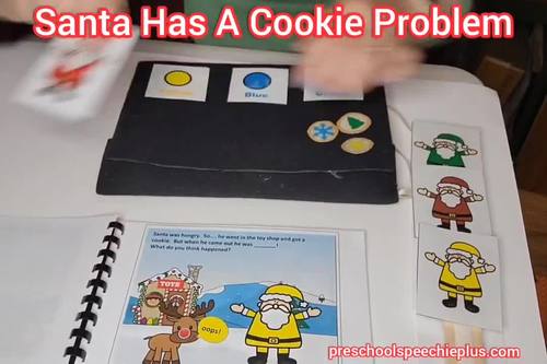 Santa Has A Cookie Problem Digital & Printable Predictable Story