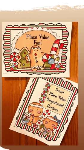 Place Value Activities Gingerbread Craft December Math Activities