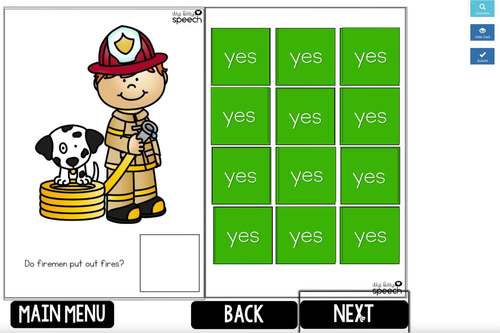 Yes/No Question Foundations for Speech Therapy ( including Boom™ Deck)