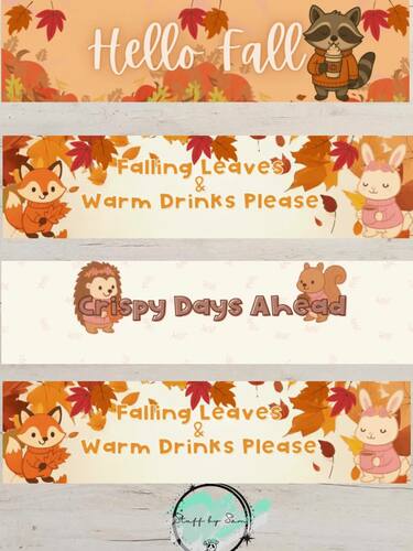 Google Classroom Headers: Fall | Standard | Animated by Stuff by Sam