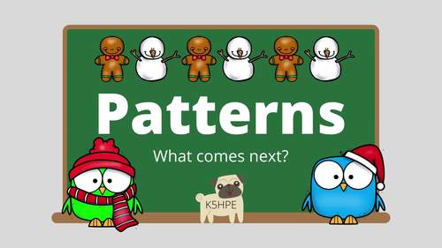 Patterns, What Comes Next? Math, Patterning, Christmas, Video and SLIDES!!