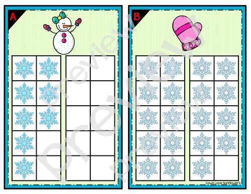 Winter Snowmen - Double Ten Frames Math Scoot Activity 0 to 20 - Teen ...
