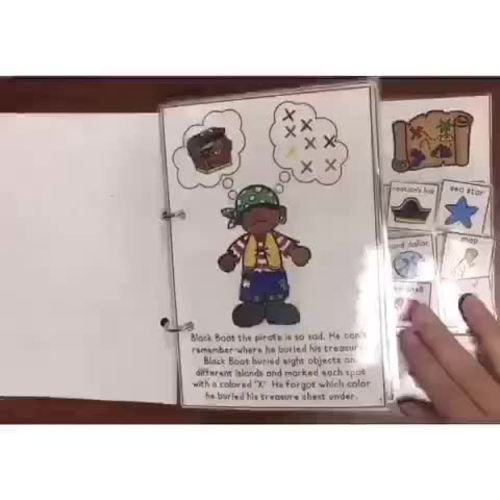 Where's the Treasure? Lift a Flap Book (print & make) by Panda Speech