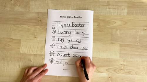 Easter Activity Book, Easter Printables Pdf, Spring Worksheets for Kids