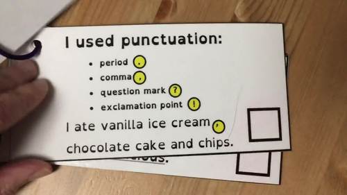 Writing Checklist | Regular & Special Ed | Autism | Speech Therapy