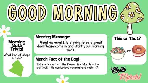 Year-Long Morning Meeting Canva Slides | Growing Bundle by mrsdarkointhird