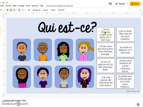 Digital games for French class Qui est-ce? by The French Nook | TPT