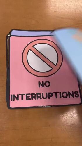 36 Classroom Management NON VERBAL CUE CARDS Reduce Discipline Issues