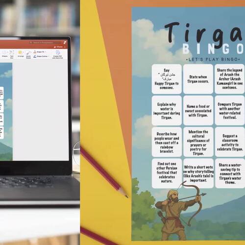 Tirgan Bingo Game | Cultural Activities for Classroom | Diversity ...