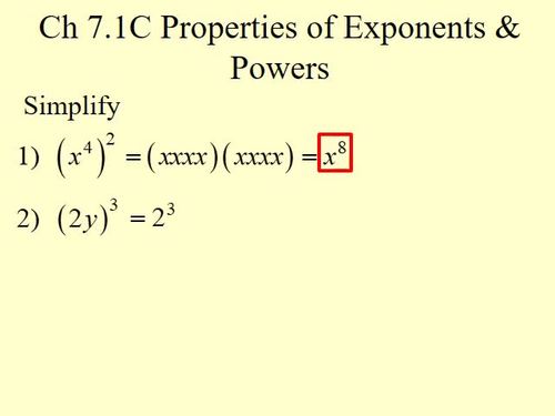 Properties of Exponents and Powers by Math PowerPoint Lessons | TPT