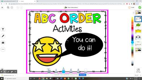 ABC Order Digital Activities by Happy Kid Print | TPT