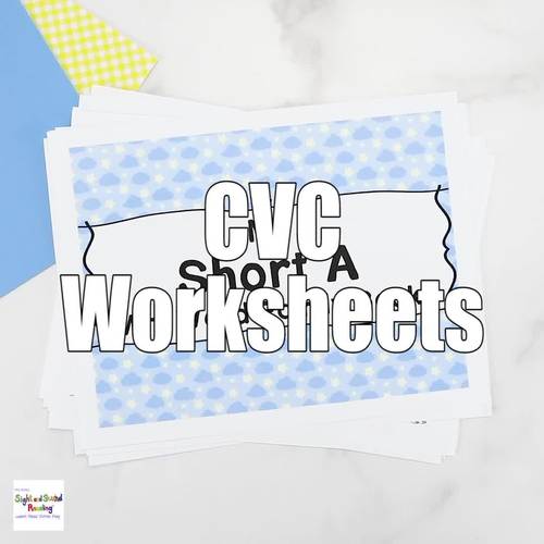 CVC Short Vowel Word Family Mini-Book Bundle by Teaching Reading Made Easy