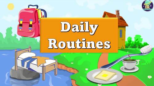 The Present Simple + Daily Routines ESL/ESOL PowerPoint for A1 Level ...