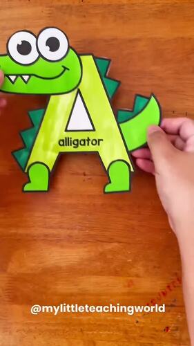Alphabet Letter Crafts by My Little Teaching World | TPT