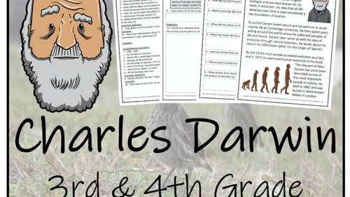 Charles Darwin Close Reading Comprehension Activity | 3rd Grade & 4th Grade