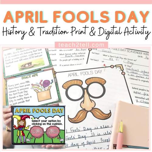 April Fools Day Activities Reading Comprehension Print and Digital Boom ...