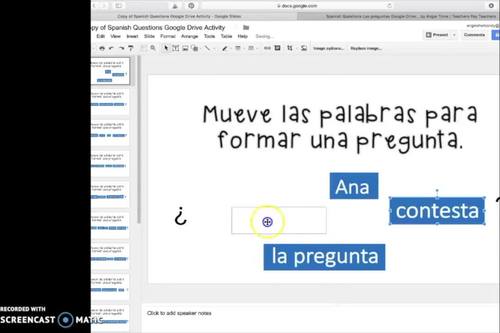 Spanish Question Words Preguntas PowerPoint Lesson Plans and Curriculum