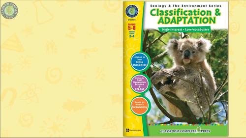 Classification & Adaptation Gr. 5-8 by Classroom Complete Press | TpT