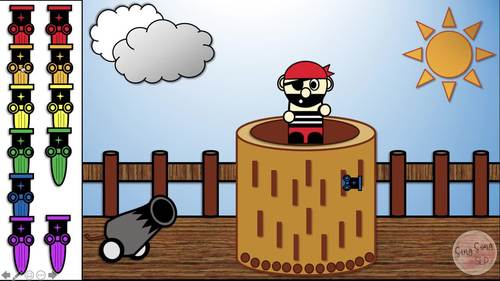 Pirate Pop! Virtual Game by Sing Song SLP | Teachers Pay Teachers