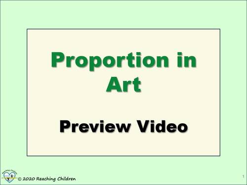 Realistic art needs proportional elements in order to create a sense of ...