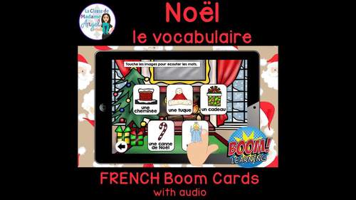 Noël: French Christmas Vocabulary Digital Task Cards - BOOM CARDS