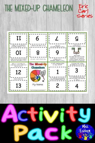 Mixed-Up Chameleon Mini-book PLUS 5 Resources ACTIVITY PACK by Miss Esther