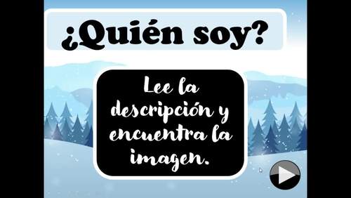 Who am I? Spanish Christmas vocabulary ppt by Gamified Teachers | TPT