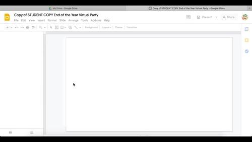 End of the Year Virtual Party/Celebration | Google Slides for Zoom ...