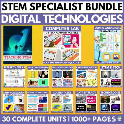 STEM Specialist | ICT | Digital Technologies Bundle | Australian Curriculum