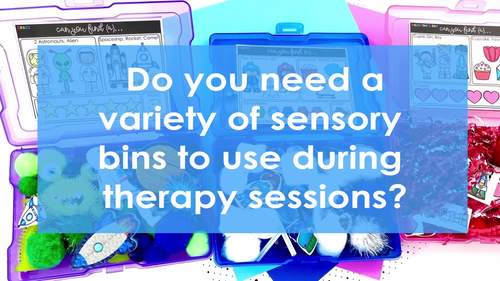 Themed Sensory Bins for Preschool Speech and Language Therapy by Anna ...