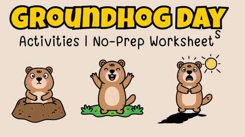 Groundhog Day Activities | I Spy, Math, Maze and Coloring Worksheets ...
