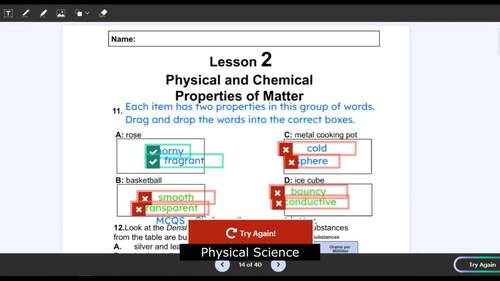 Science Reading Comprehension Passages and Questions Easel Activity Bundle