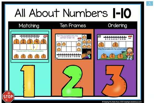 Numbers and Counting - Pumpkins - October Boom Cards™ - Distancing Learning