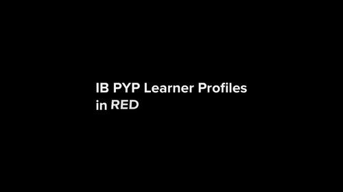 Learner Profile Attributes RED Display Posters for IB PYP 2nd-5th grade