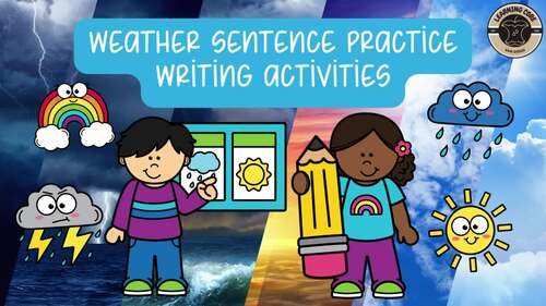 Weather Sentences Writing Activities Weather Unit PreK Kindergarten ...