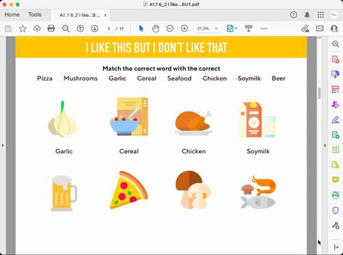 ESL Beginners Lesson: Learn 'I like' by ESL Class Workshop | TPT