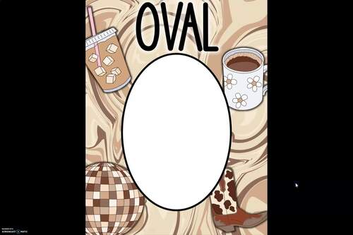 Western Coffee Shop 2D and 3D Shapes Posters by Julia's Colorful Classroom